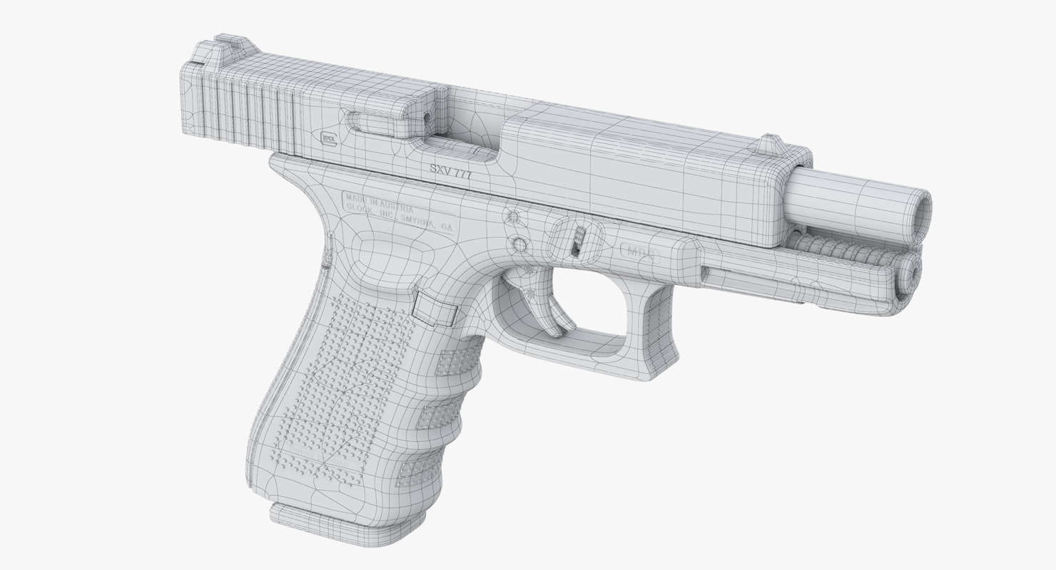gun glock 17 gen 3d max