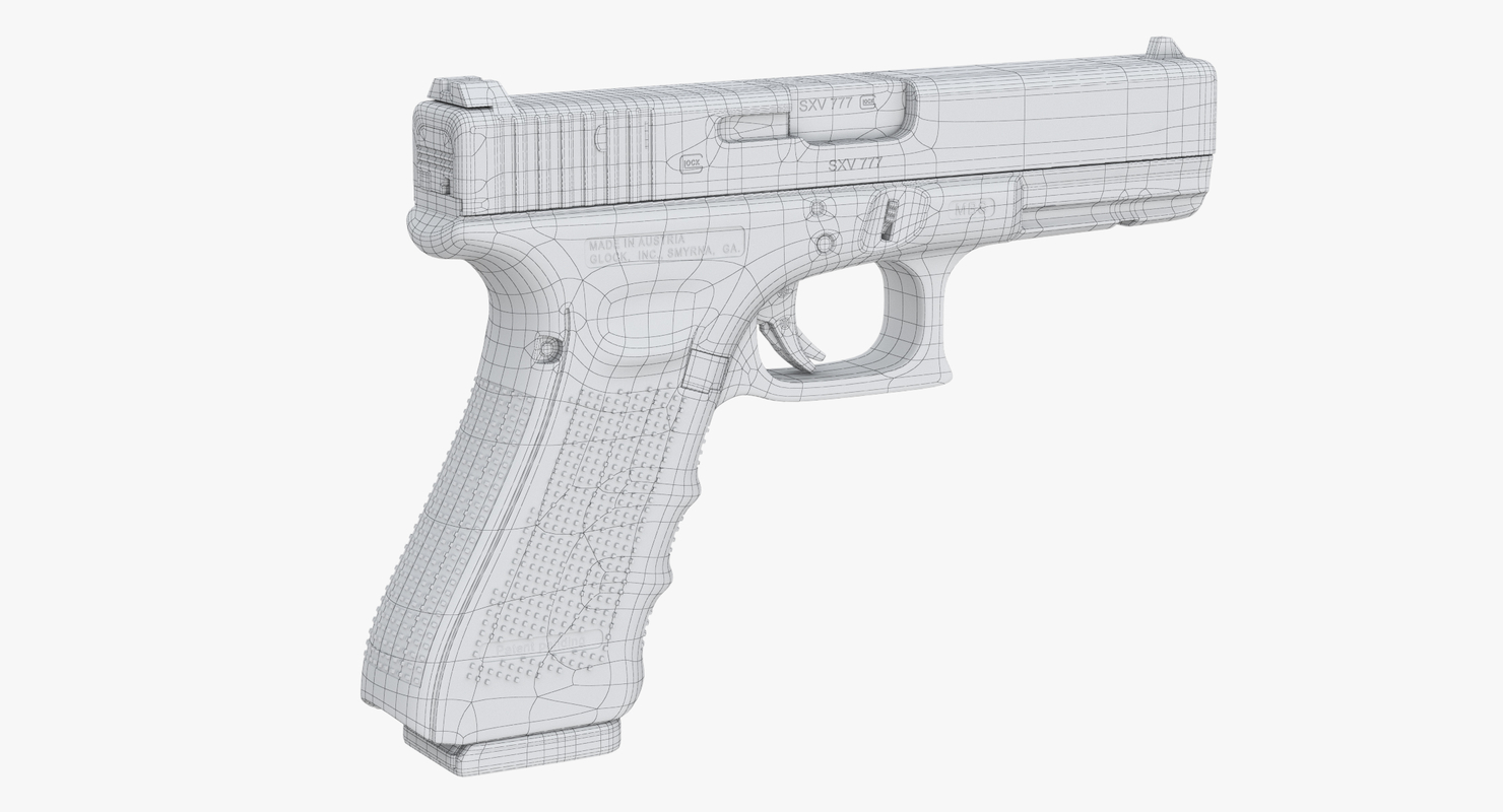 gun glock 17 gen 3d max