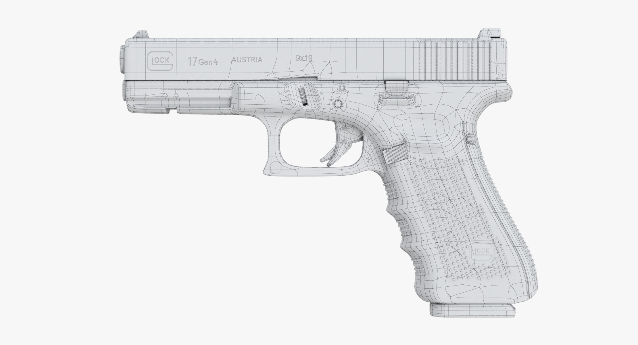 gun glock 17 gen 3d max