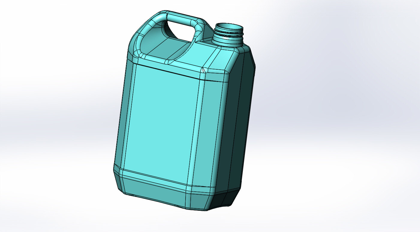 jerrycan bidon 5lts 3d model