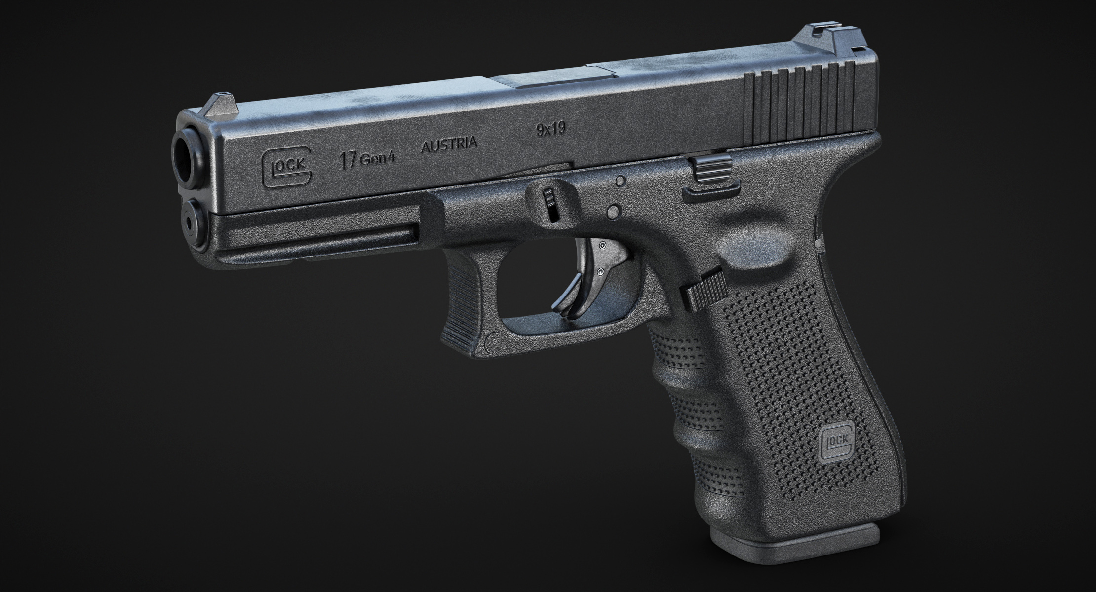 gun glock 17 gen 3d max