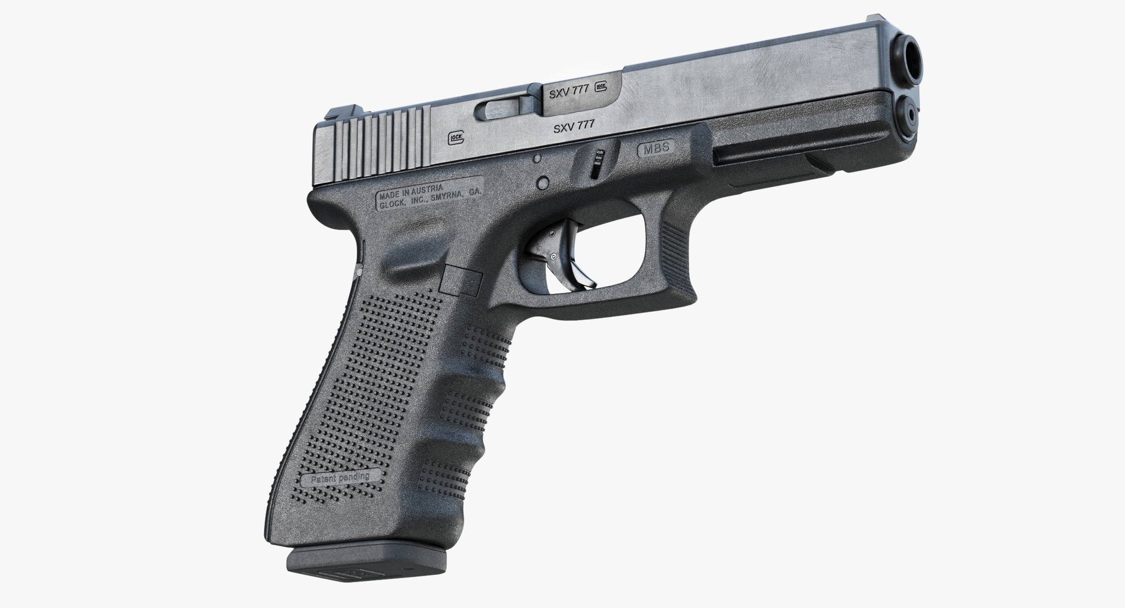 gun glock 17 gen 3d max