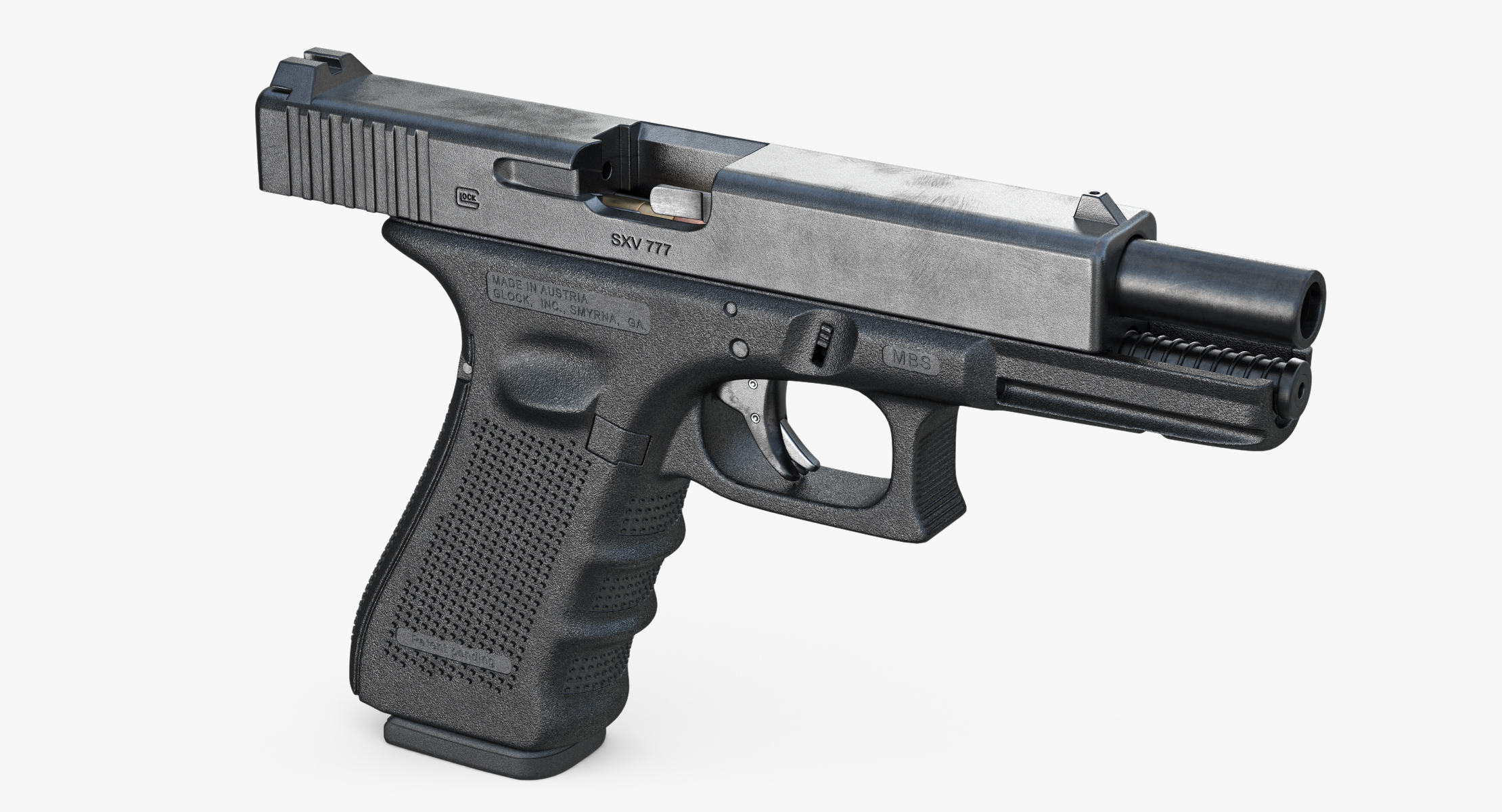 gun glock 17 gen 3d max