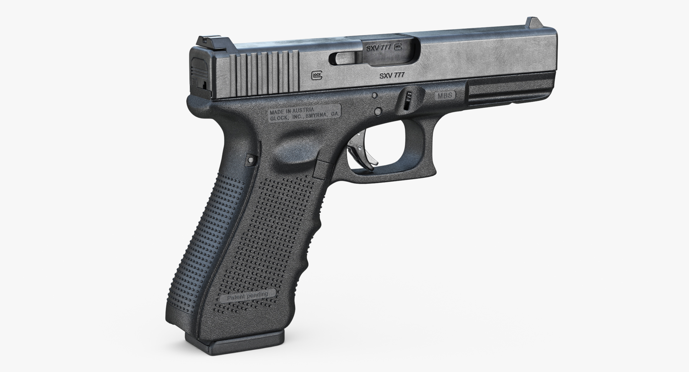gun glock 17 gen 3d max
