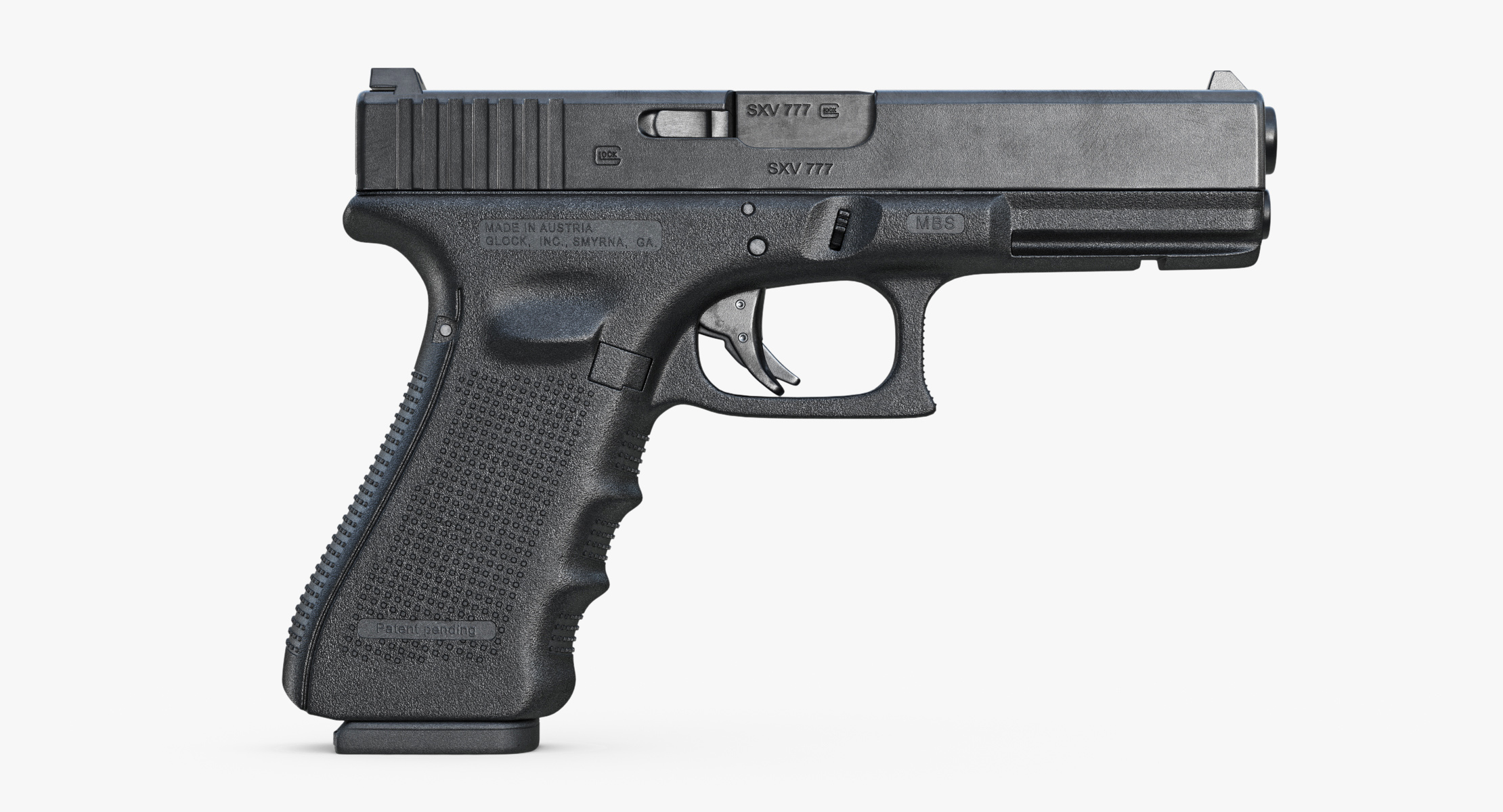 gun glock 17 gen 3d max