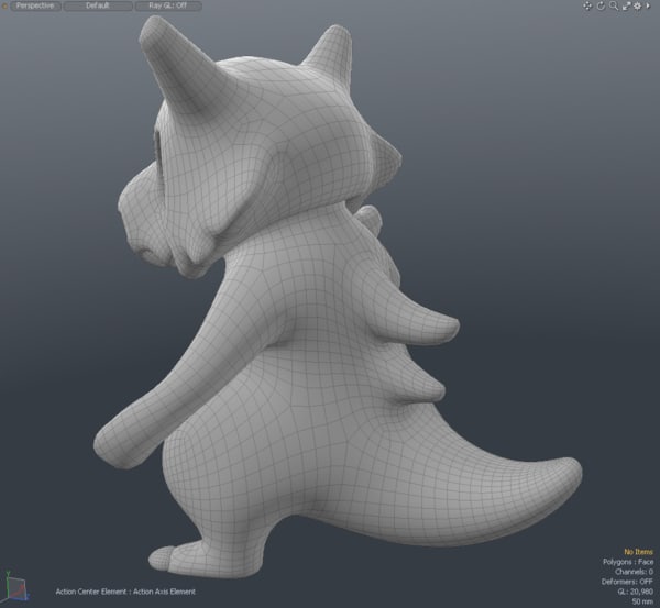 3d model cubone pokemon