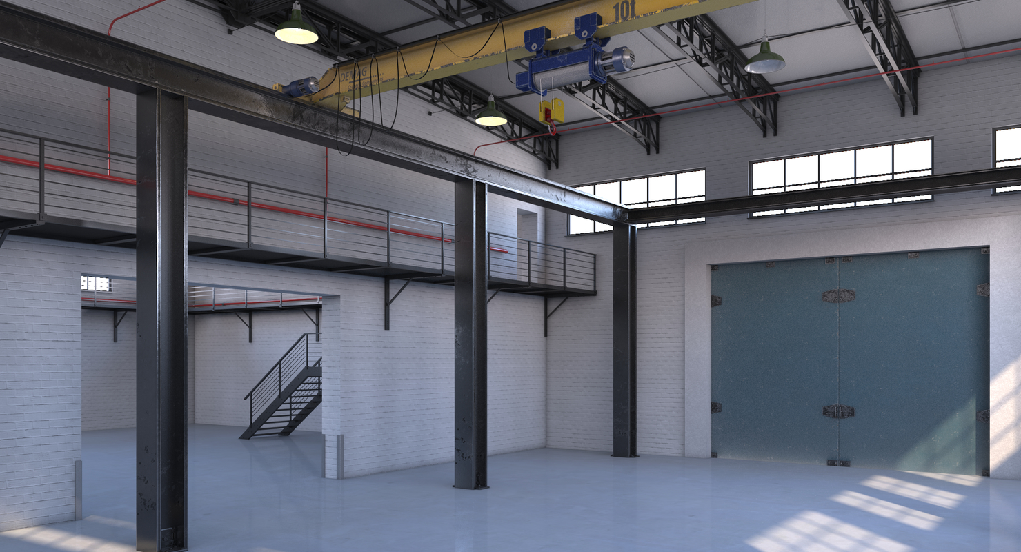 warehouse interior 3d model
