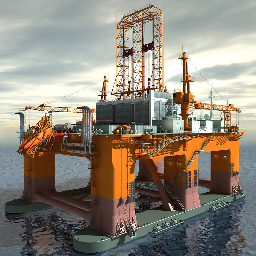 oil rig semi-submersible lwo