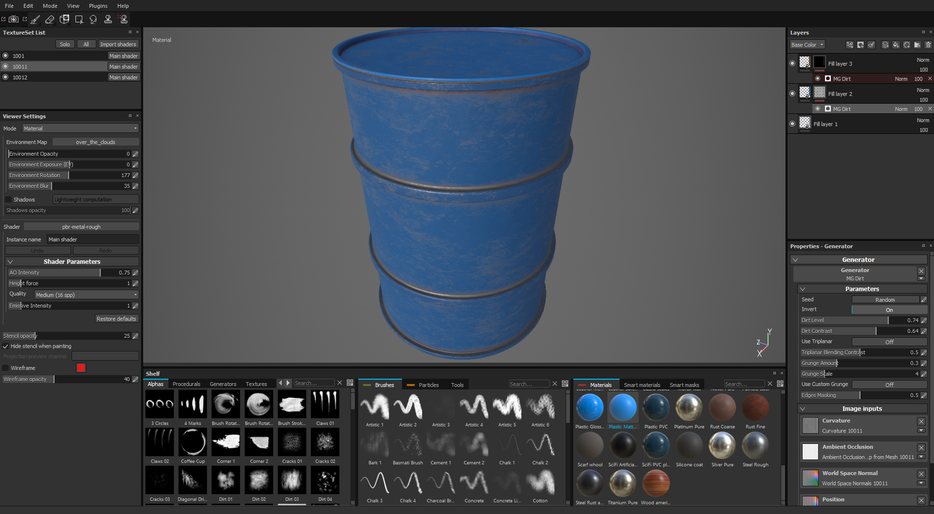 metal barrel 3d fbx