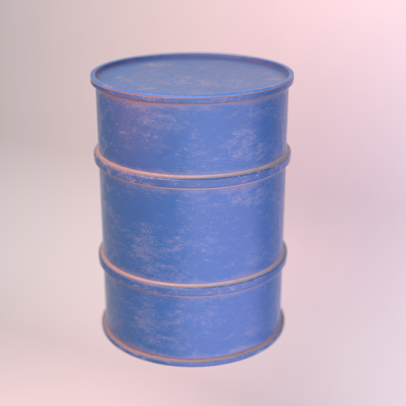 metal barrel 3d fbx