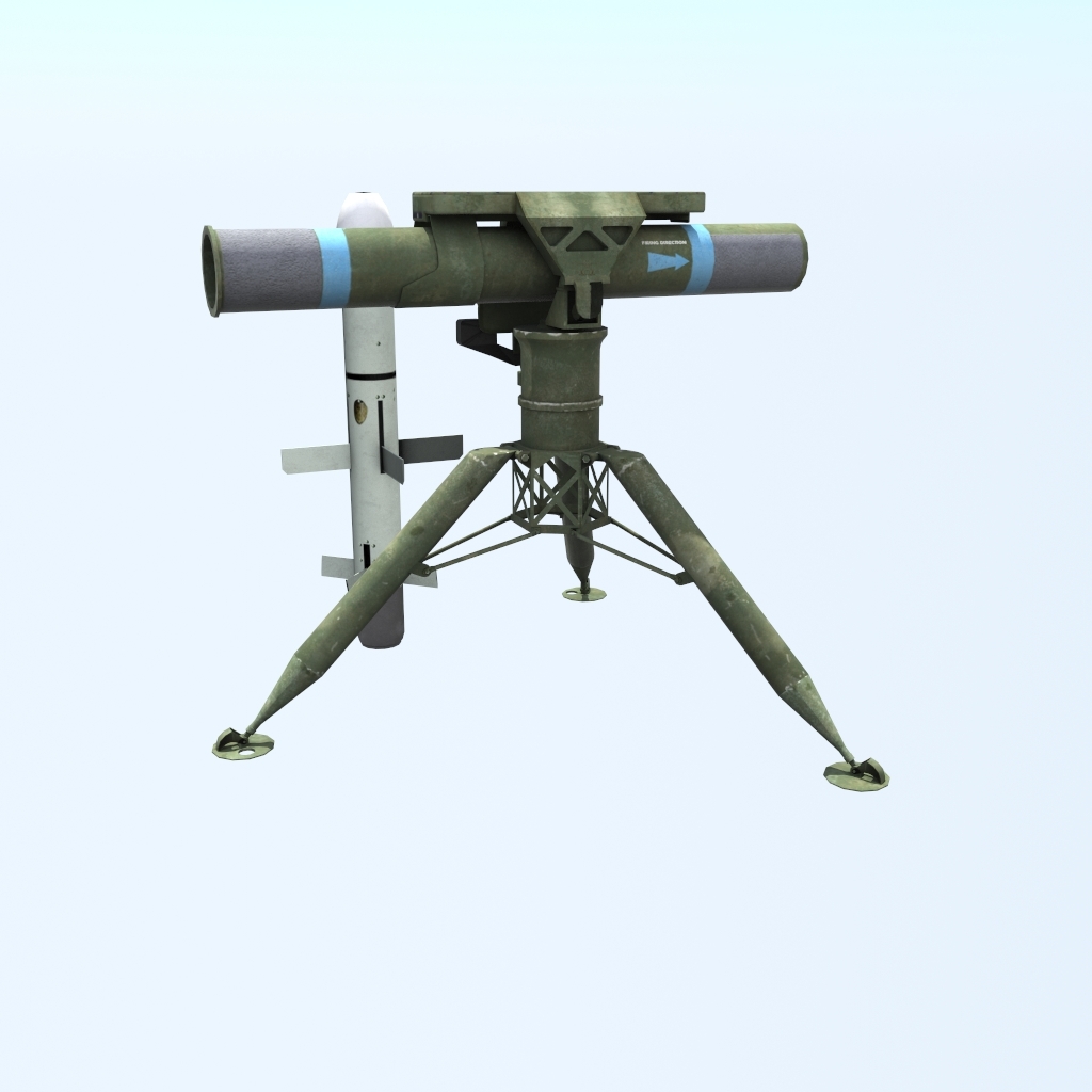 anti-tank missile complex 3d model