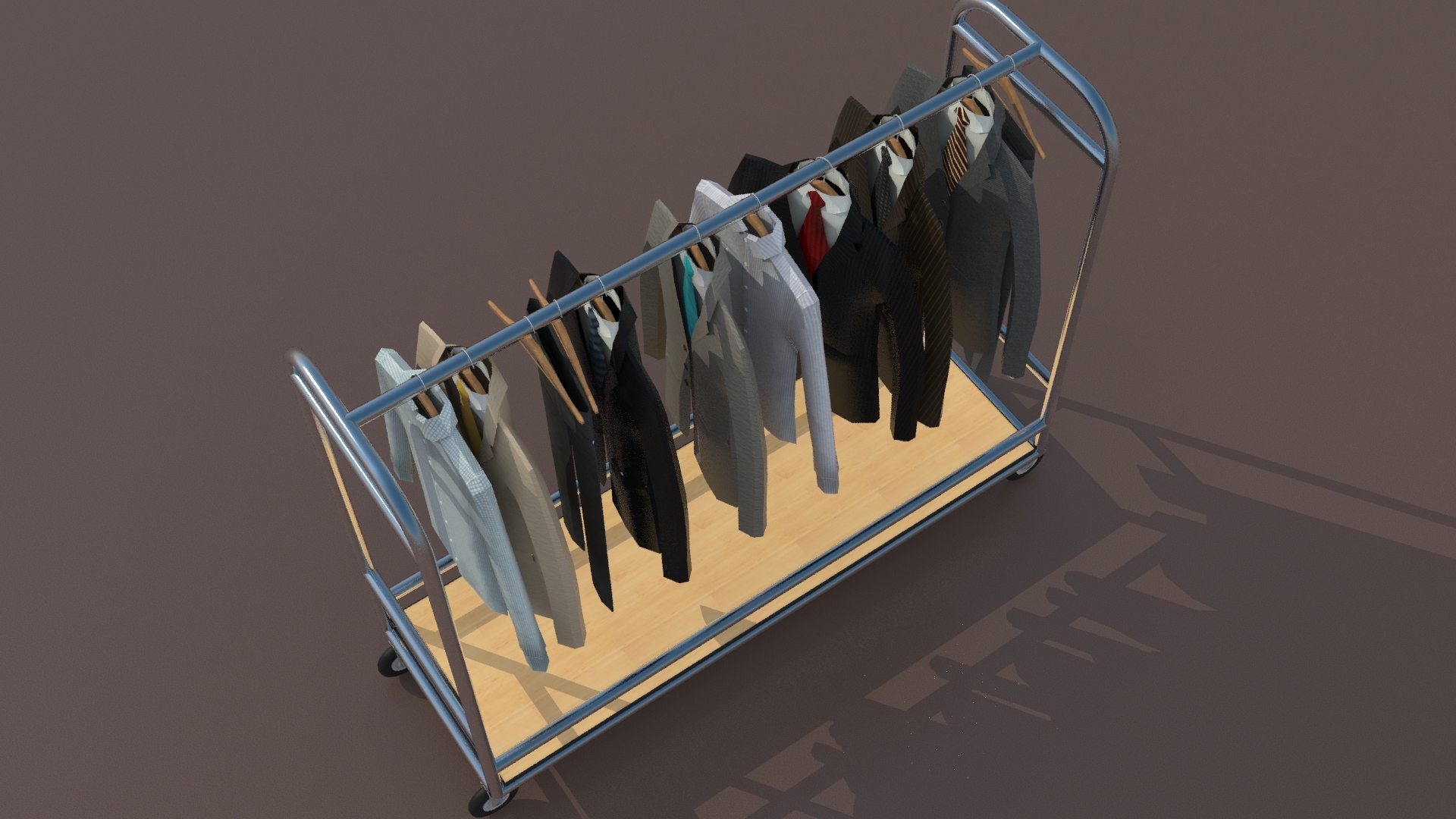 rack clothes 3d model