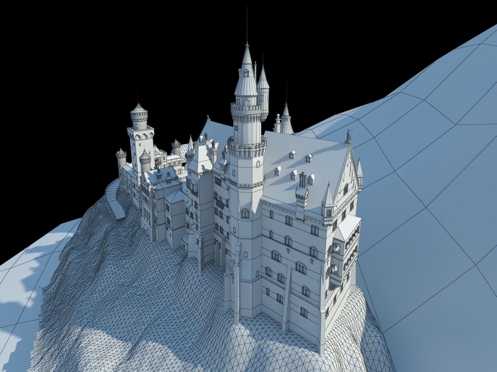 german neuschwanstein 3d max