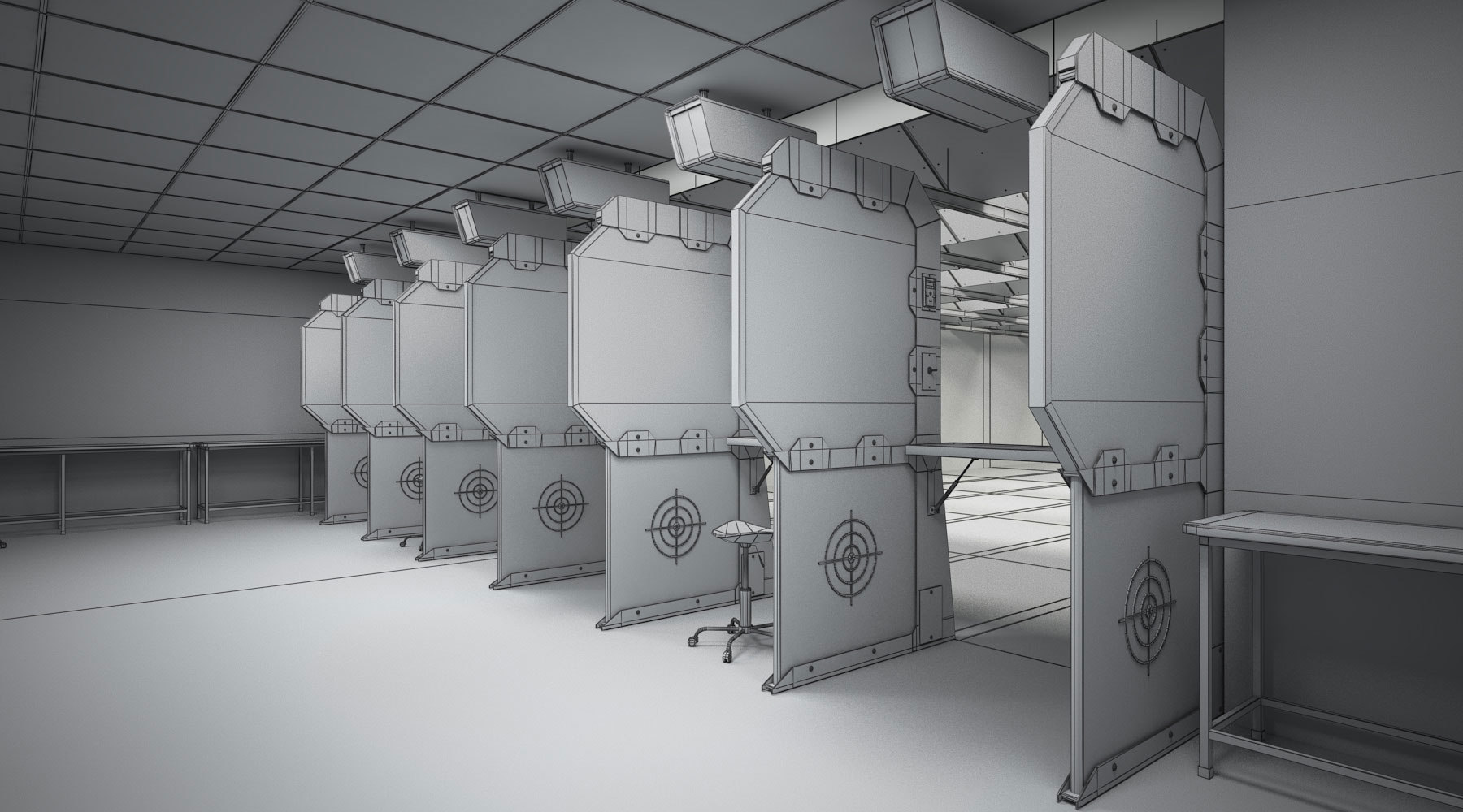 3d model shooting range