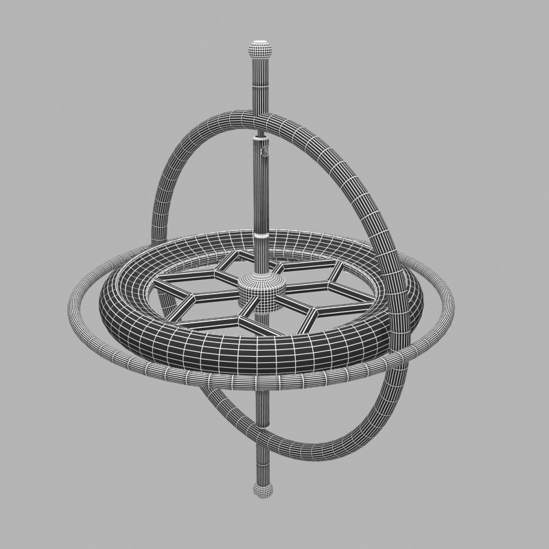 gyroscope gyro 3d max