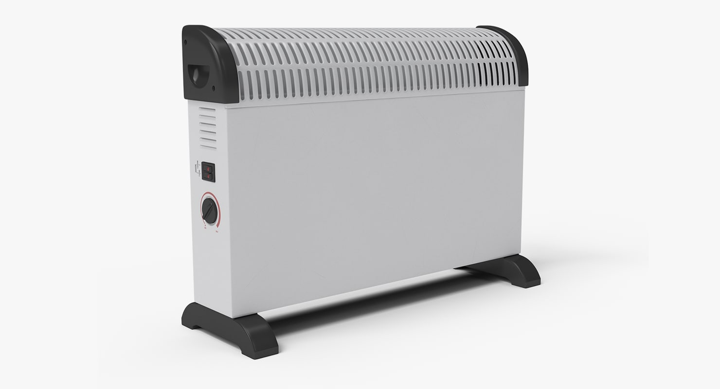 3d model generic electric heater