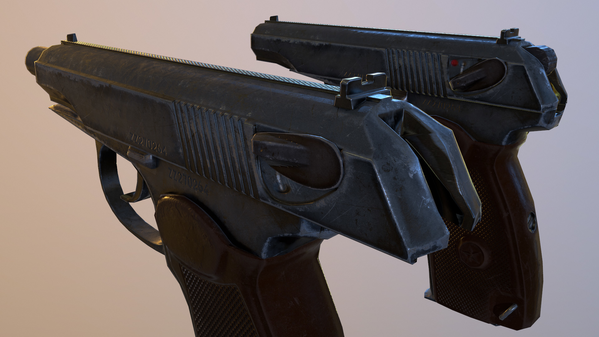 makarov pistol 3d model