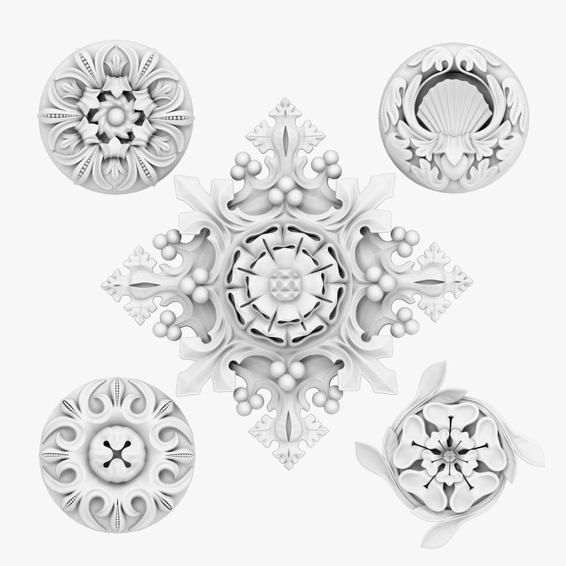 3d model architectural ornament vol 04