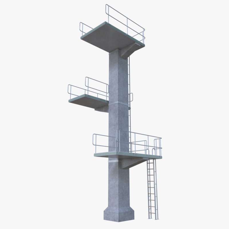 diving tower obj