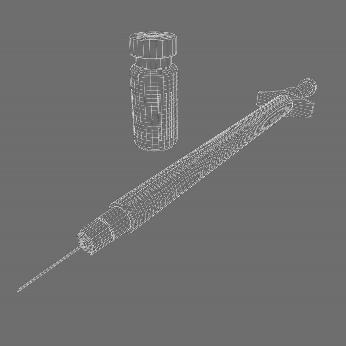 c4d syringe flask