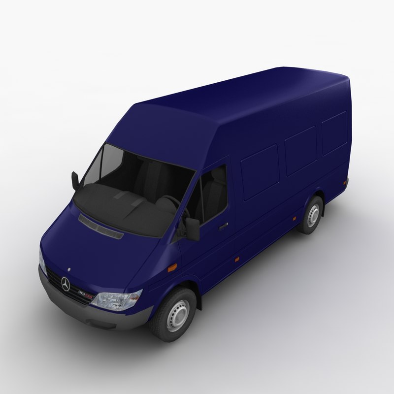 mercedes sprinter cargo van 3d model