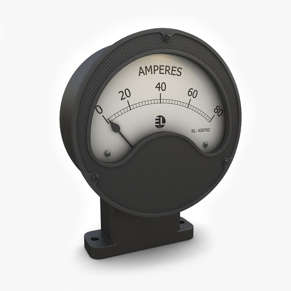 vintage ammeter 04 3ds