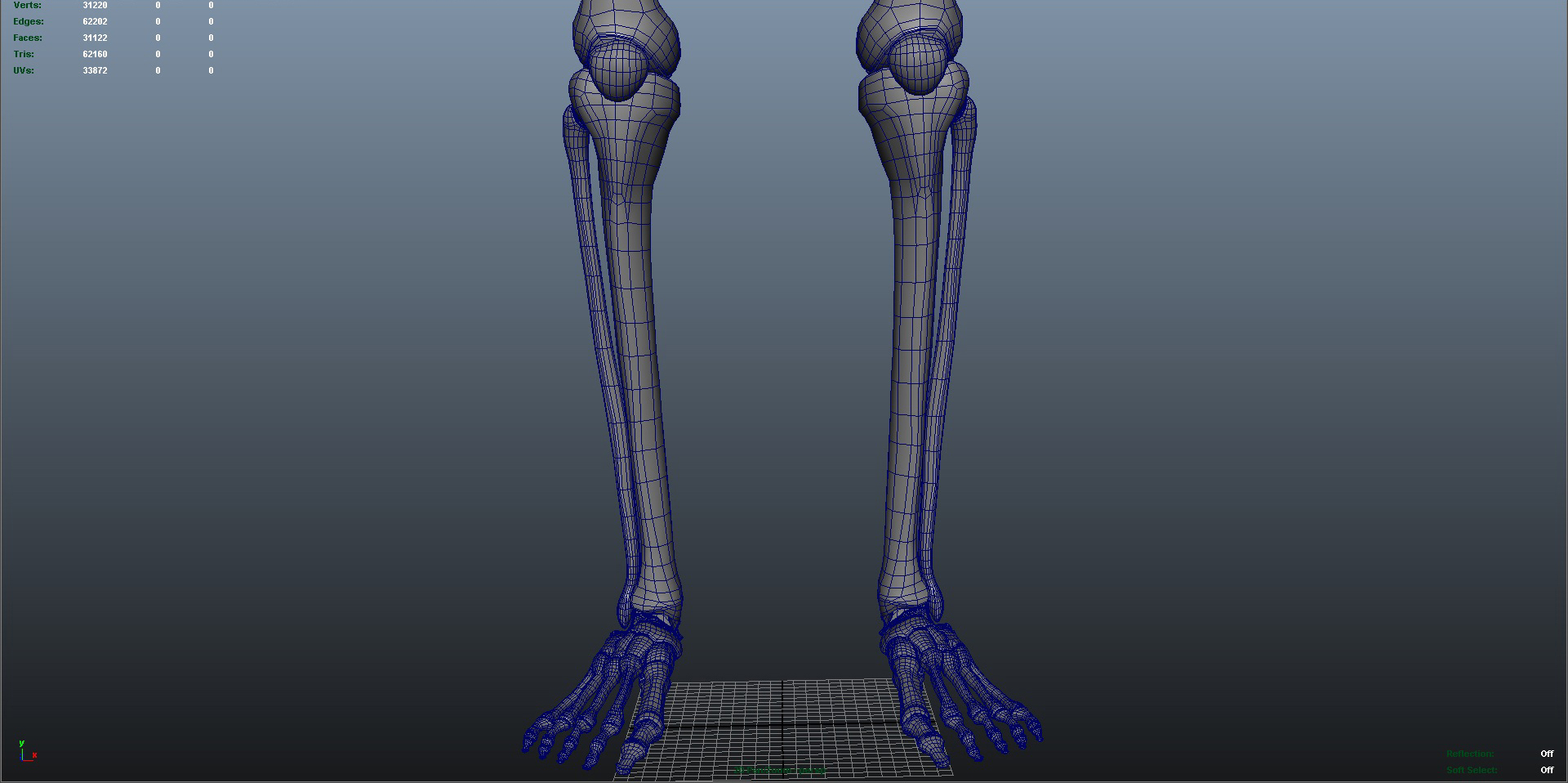 3d human skeleton model