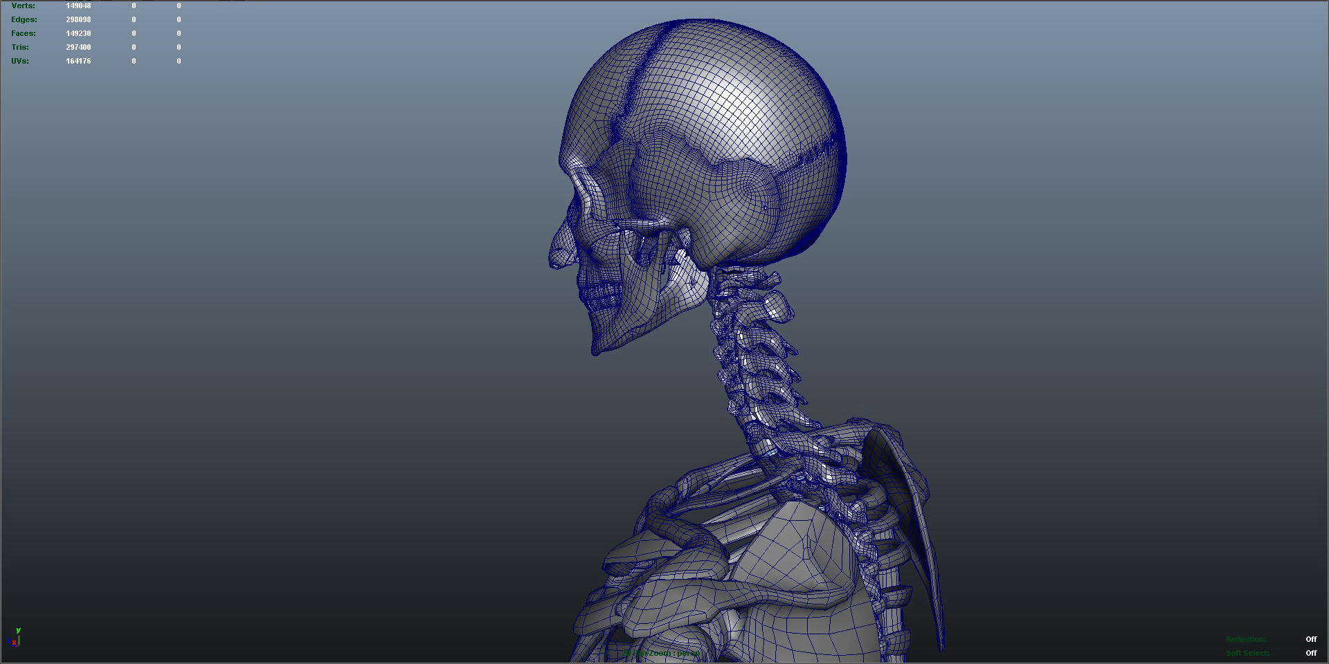 3d human skeleton model