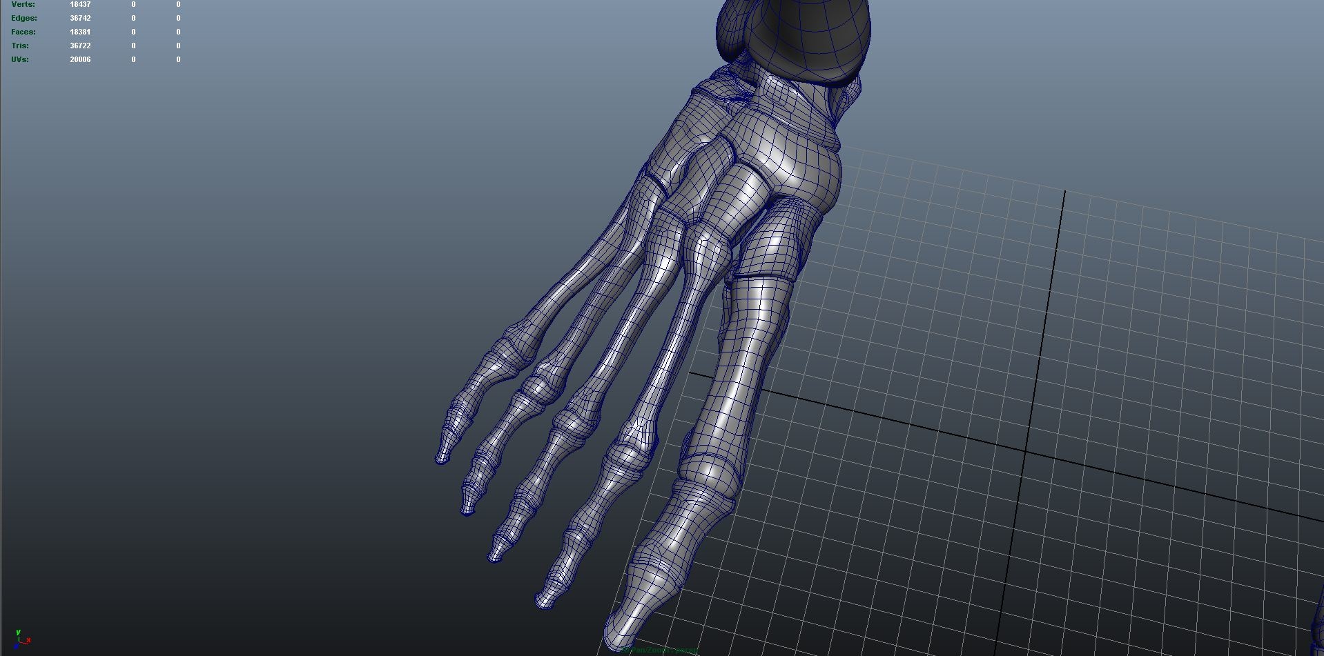 3d human skeleton model