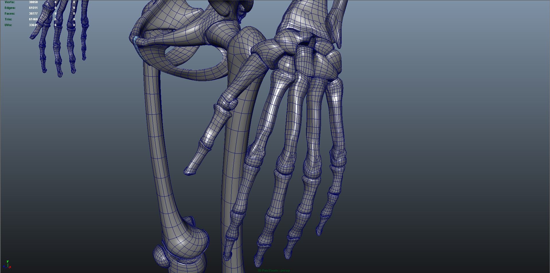 3d human skeleton model