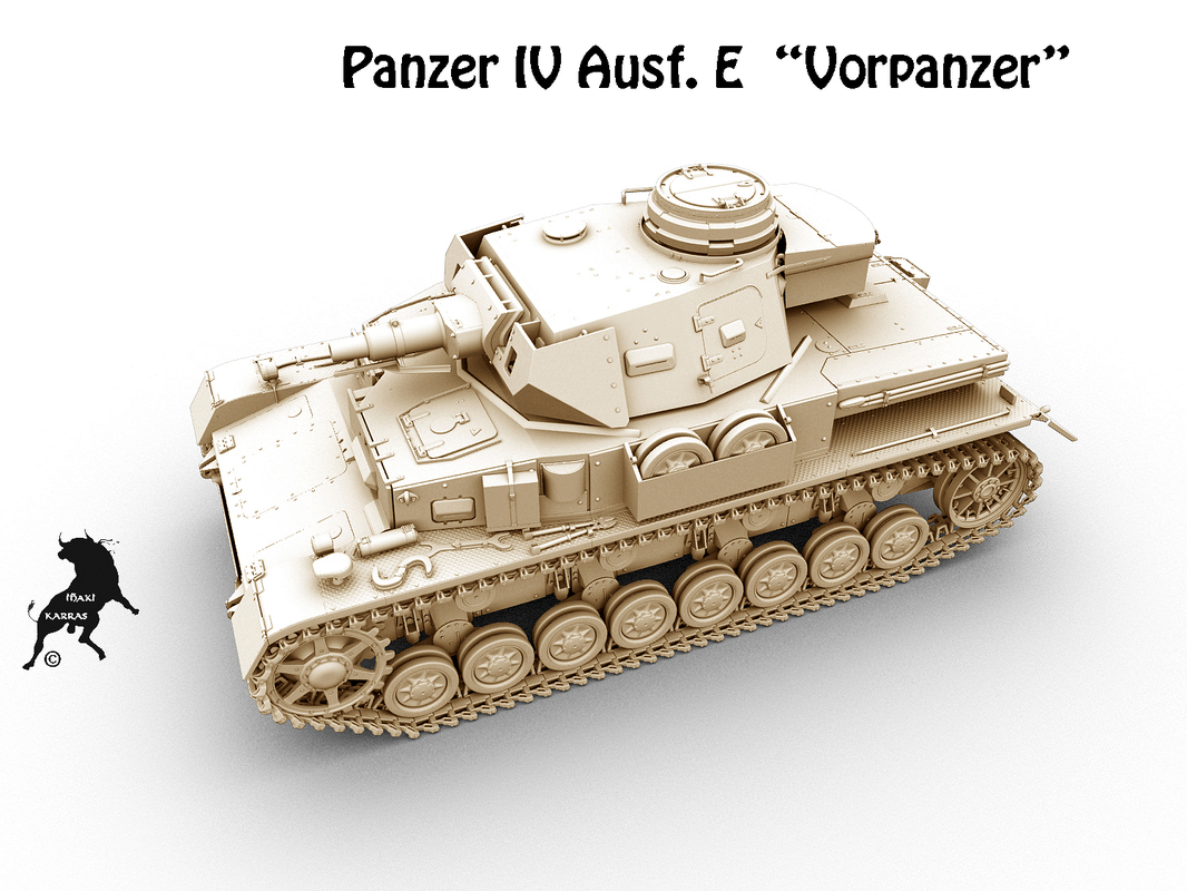 modèle 3D de Panzer IV Ausf E Vorpanzer - TurboSquid 1093619