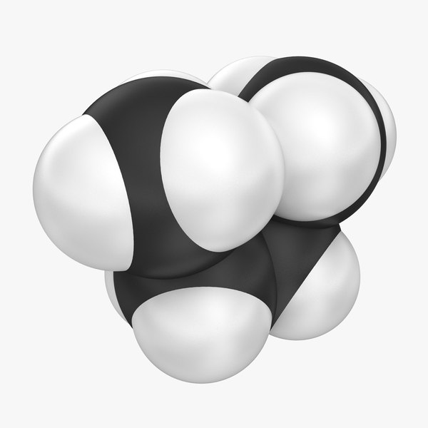 3d model butane eclipsed 3