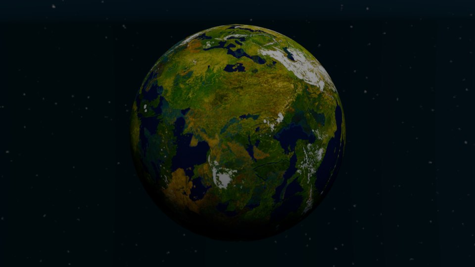 3d model earth terra hdr