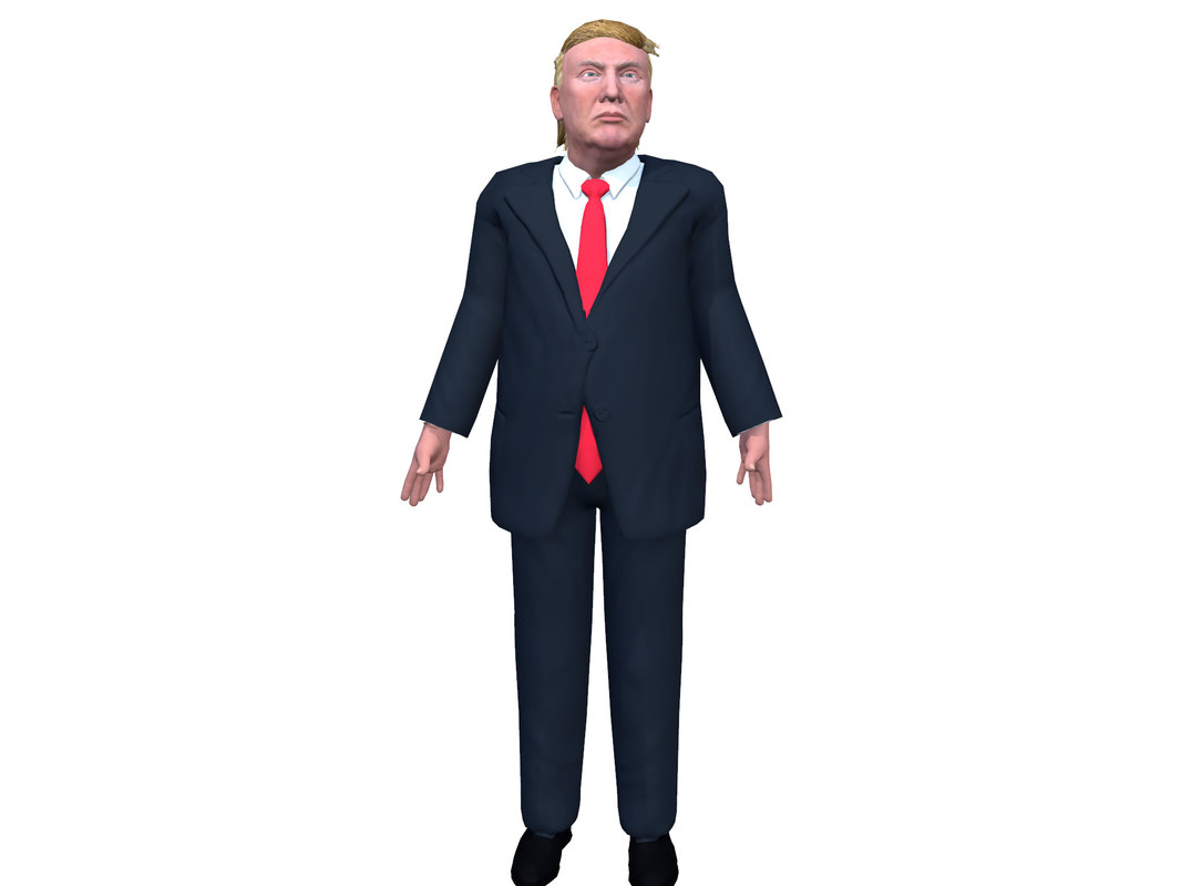 donald trump 3d max