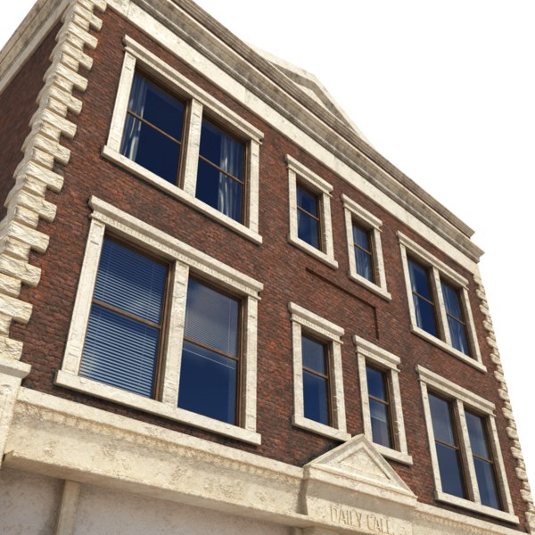 3d building exterior modeled