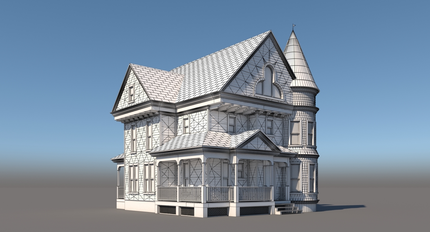3d model mansion realistic