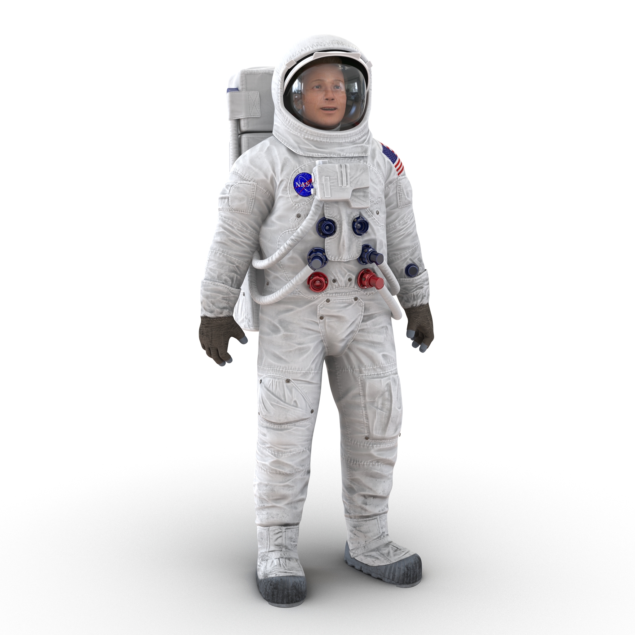 ma astronaut nasa wearing spacesuit