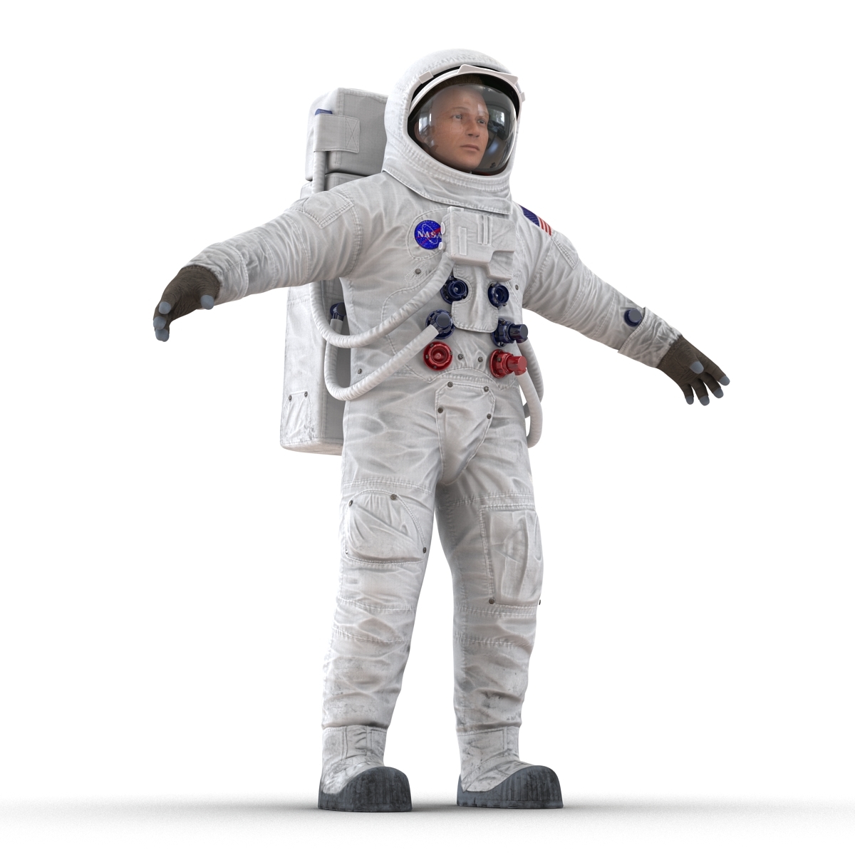 ma astronaut nasa wearing spacesuit