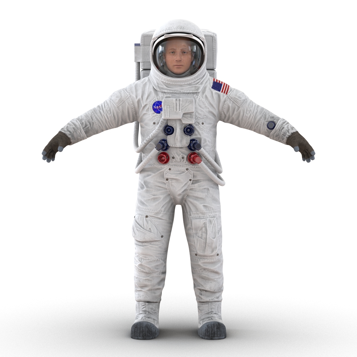 ma astronaut nasa wearing spacesuit