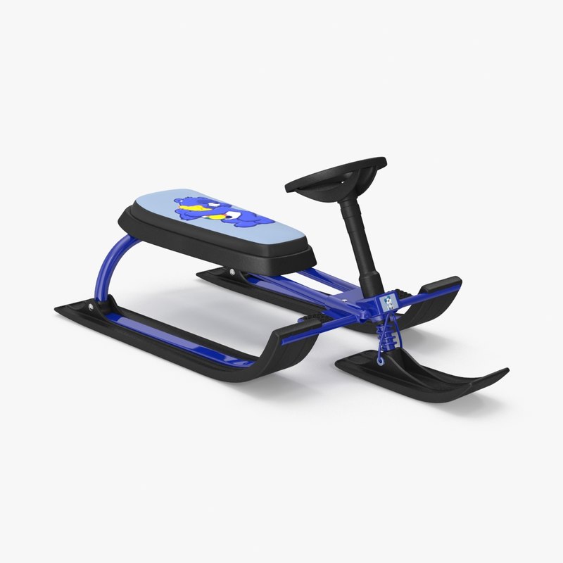 3d model snow sled v1