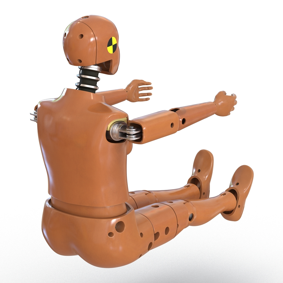 female crash test dummy 3d model