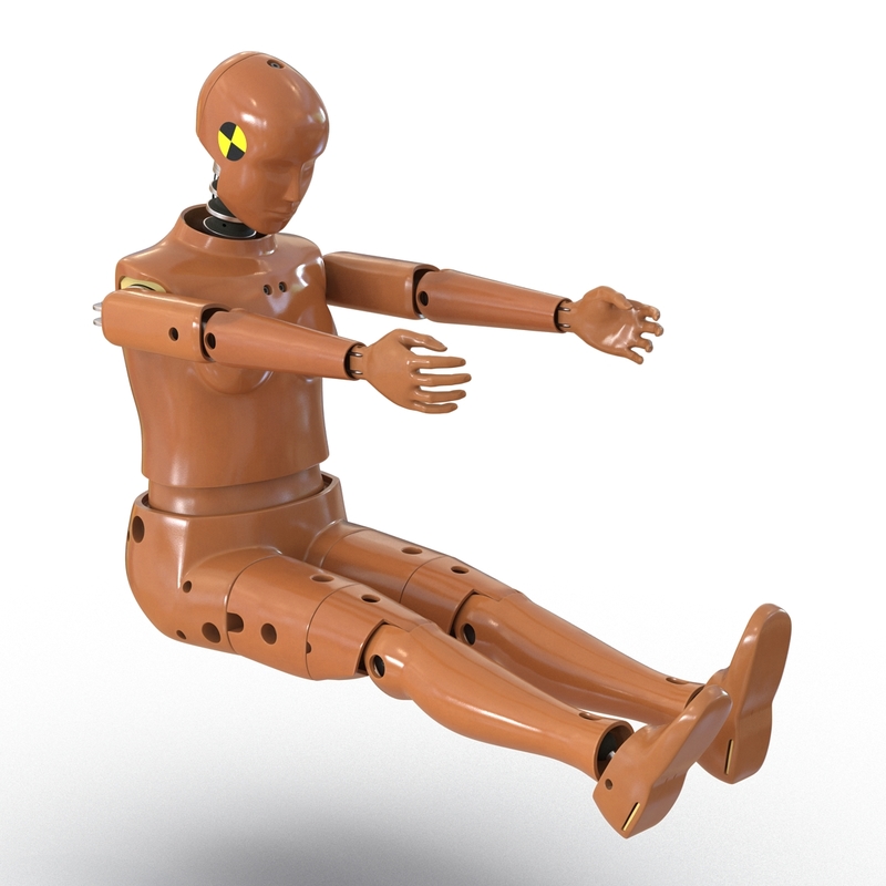 Boneco Feminino de Teste de Impacto Equipado para Modelo 3D ...