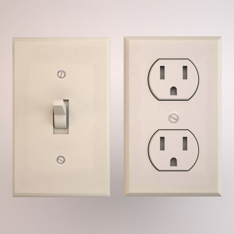 3d model of electrical socket