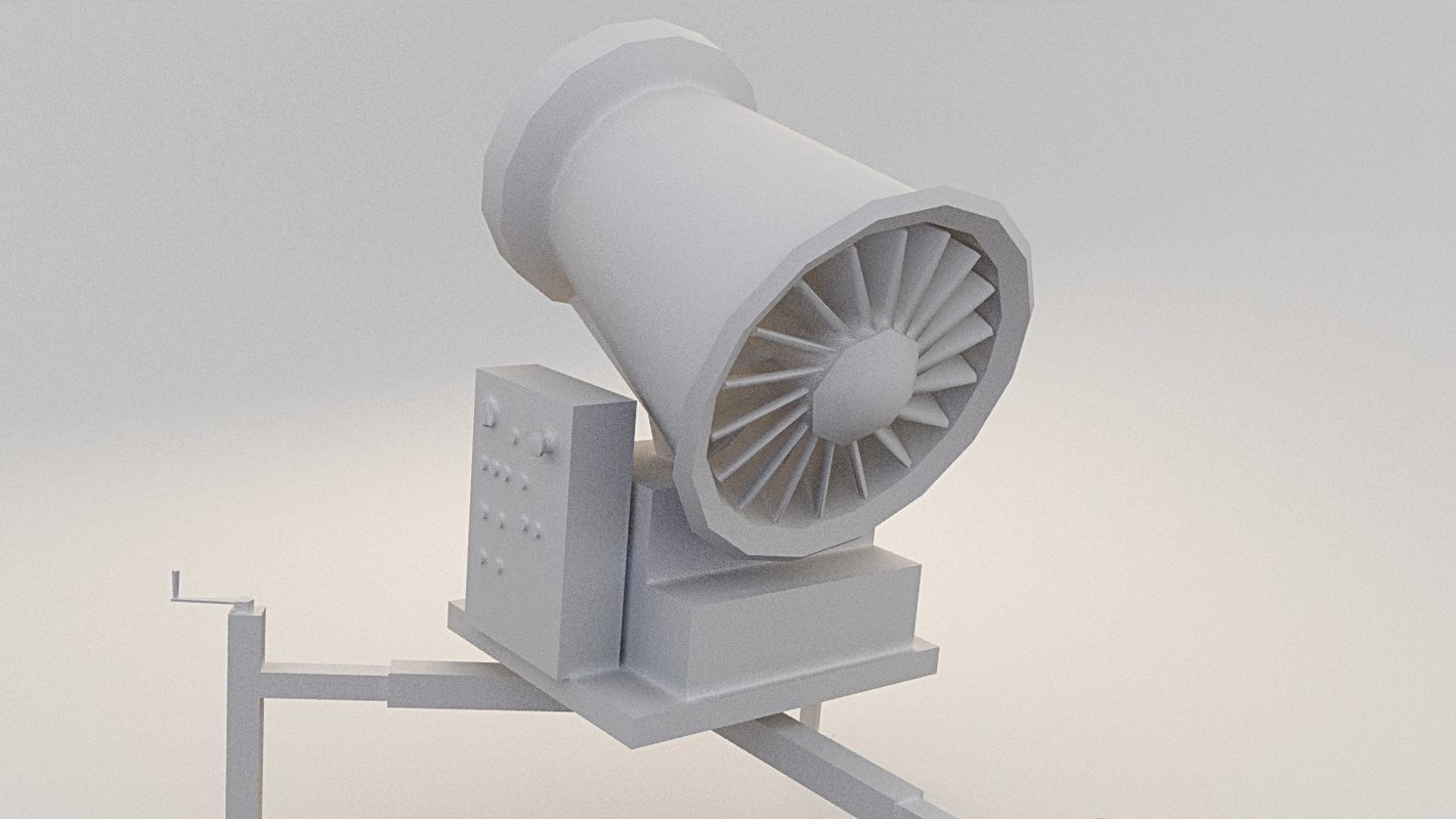 Schneekanone LowPoly (1) 3D-Modell - TurboSquid 1527546