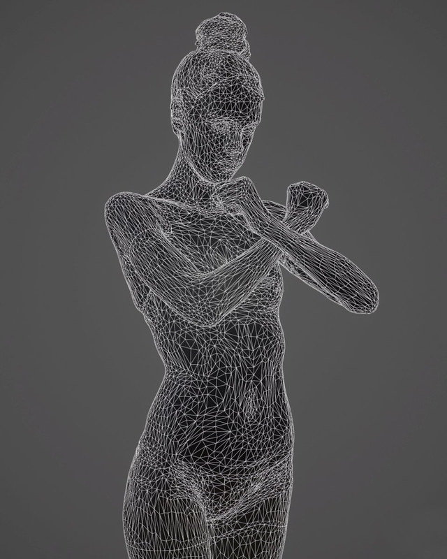 Female Realistic 3d Obj
