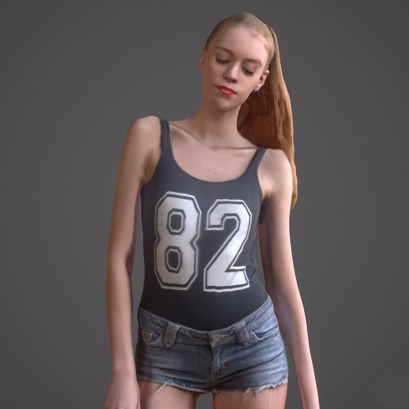 obj female realistic