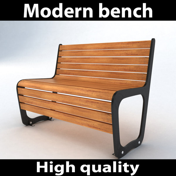 modelo 3d Banco de parque moderno 2 - TurboSquid 1094666