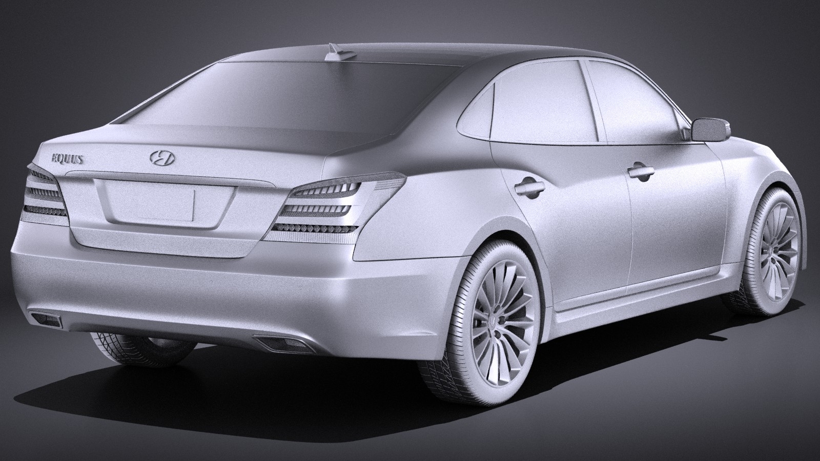 2016 hyundai equus 3d model