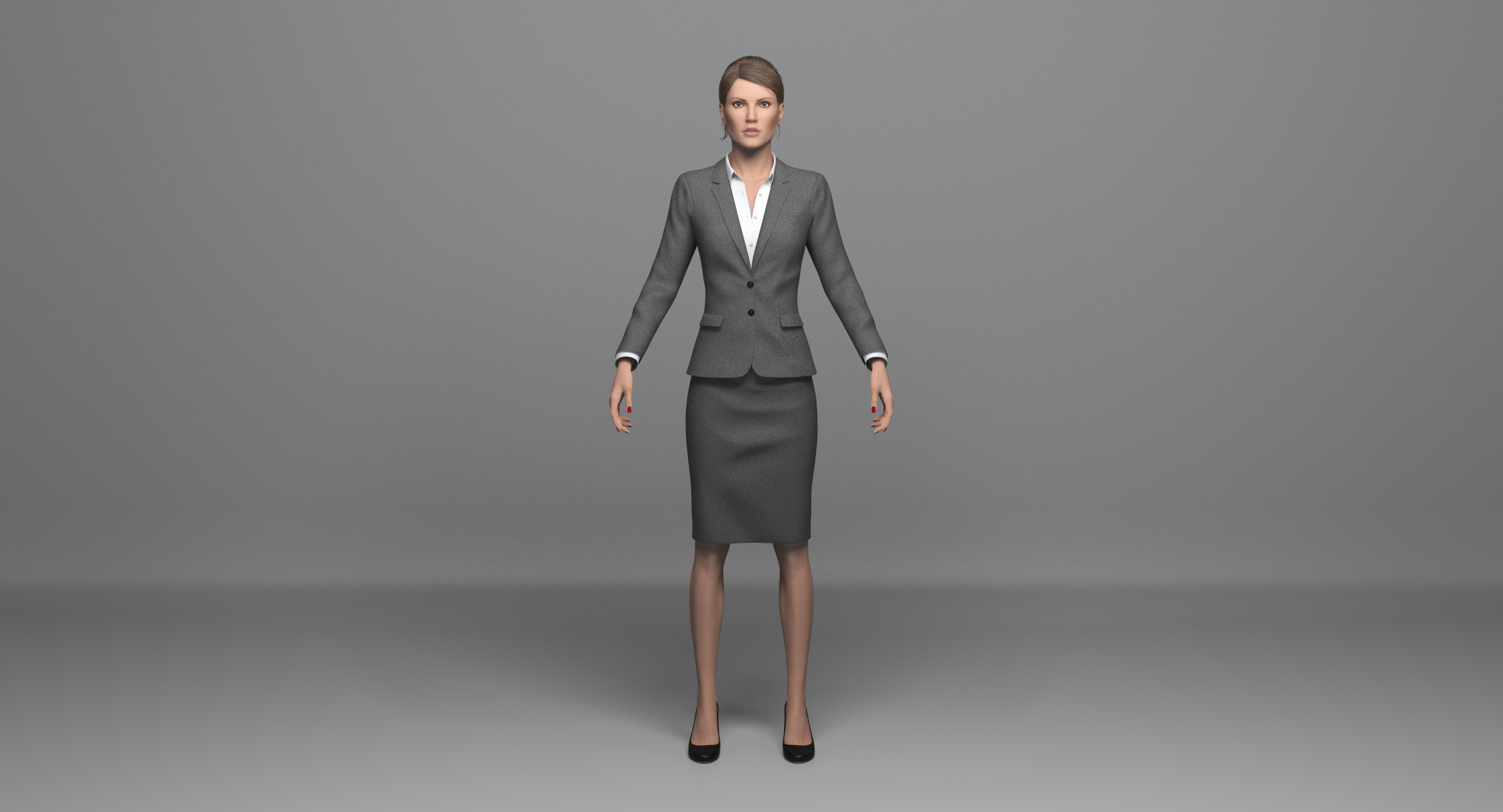 3d rigged female
