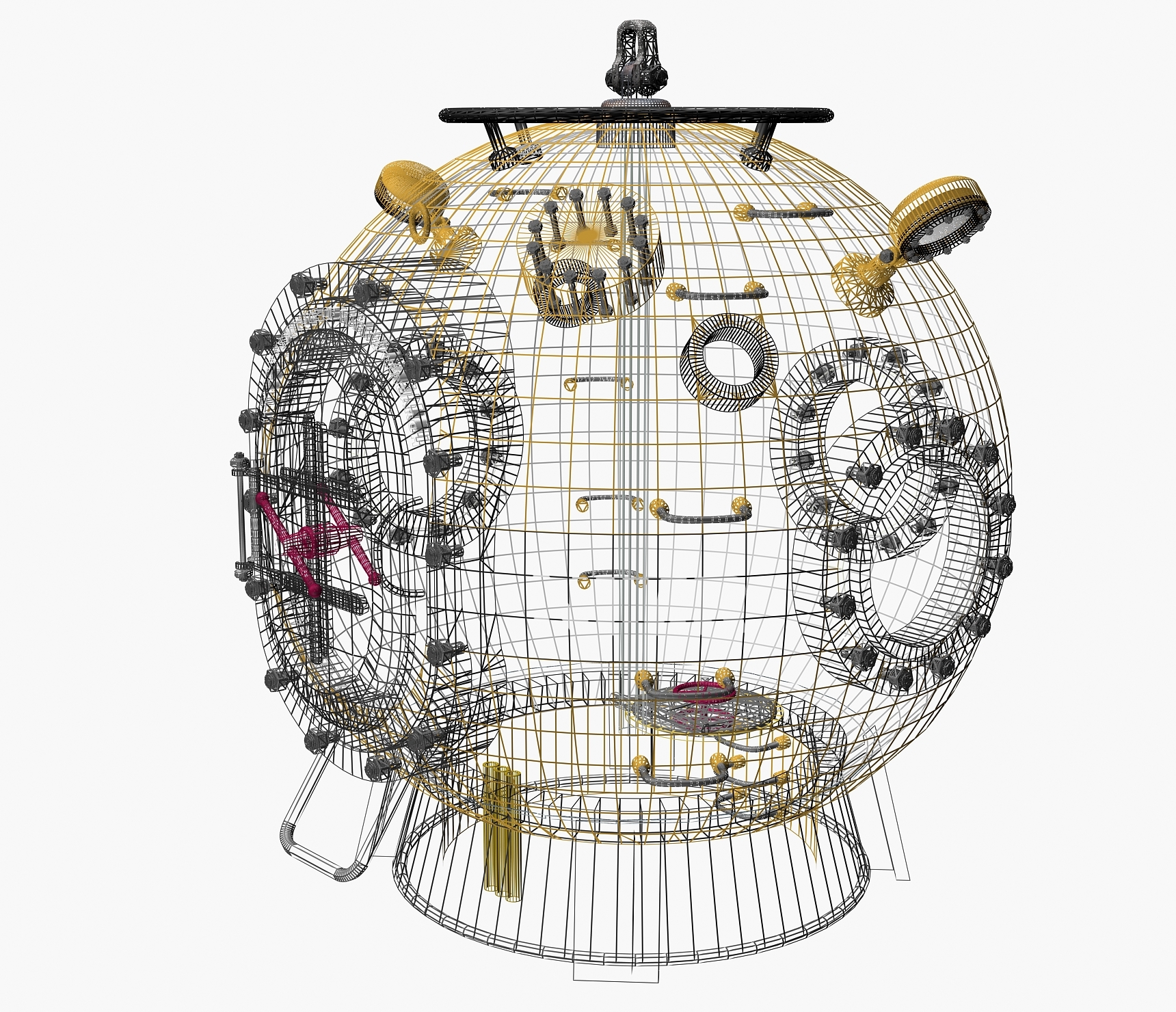 diving bell voyage sea 3d model